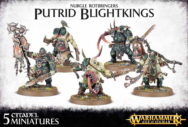 Putrid Blightkings Warhammer Warriors of Chaos - WarGameStore