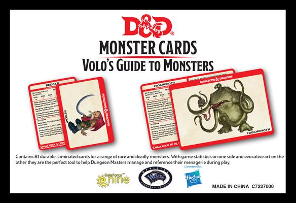D&D Monster Cards: Volo's Guide to Monsters - WarGameStore