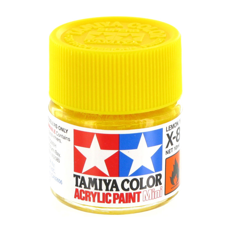 Tamiya 10ml Acrylic Mini X-8 Lemon Yellow - WarGameStore