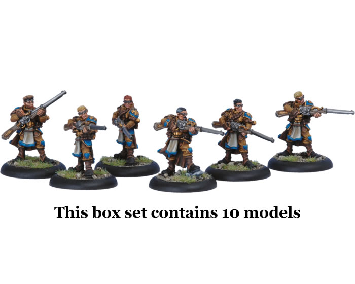 Warmachine Cygnar Long Gunners Unit - WarGameStore
